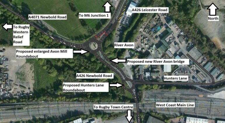 Avon Mill roundabout revamp given green light - The Rugby Observer