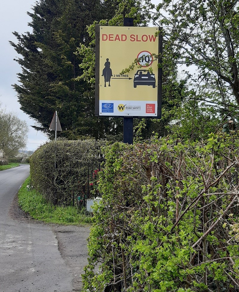 Dead Slow boards put up on Warwickshire's roads to improve safety of ...