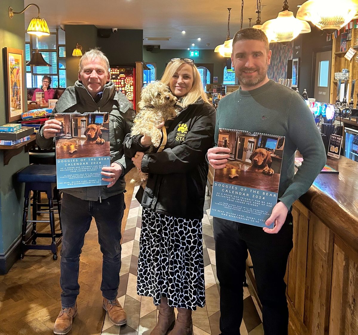 Pin-up pooches pose for pub's fund-raising calendar - The Rugby Observer