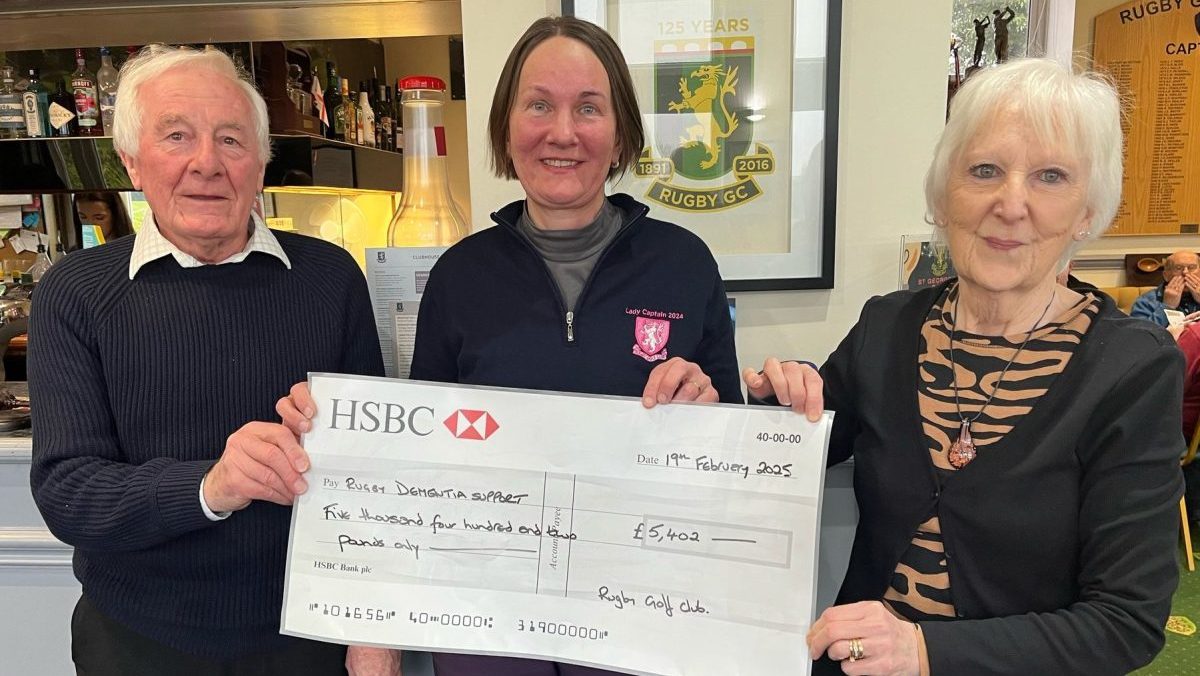 Rugby Dementia Support charity boosted by golf club’s fund-raising ...