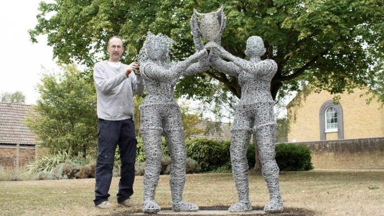 New sculpture unveiled ahead of Women's Rugby World Cup - The Rugby ...