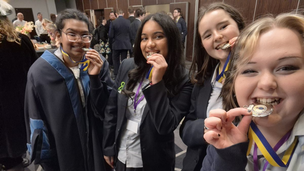 Rugby students who designed crime-fighting project taste success at ...
